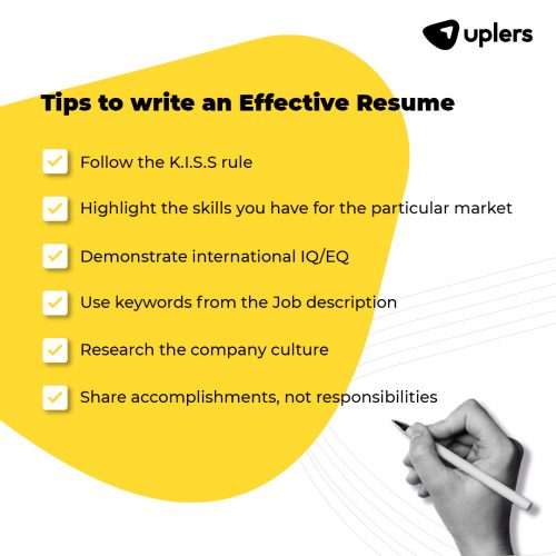Resume Writing Tips: How to Craft an Impressive Resume - Uplers